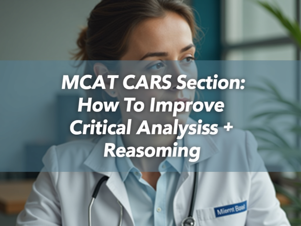 MCAT CARS Section: How To Improve Critical Analysis And Reasoning - CGH